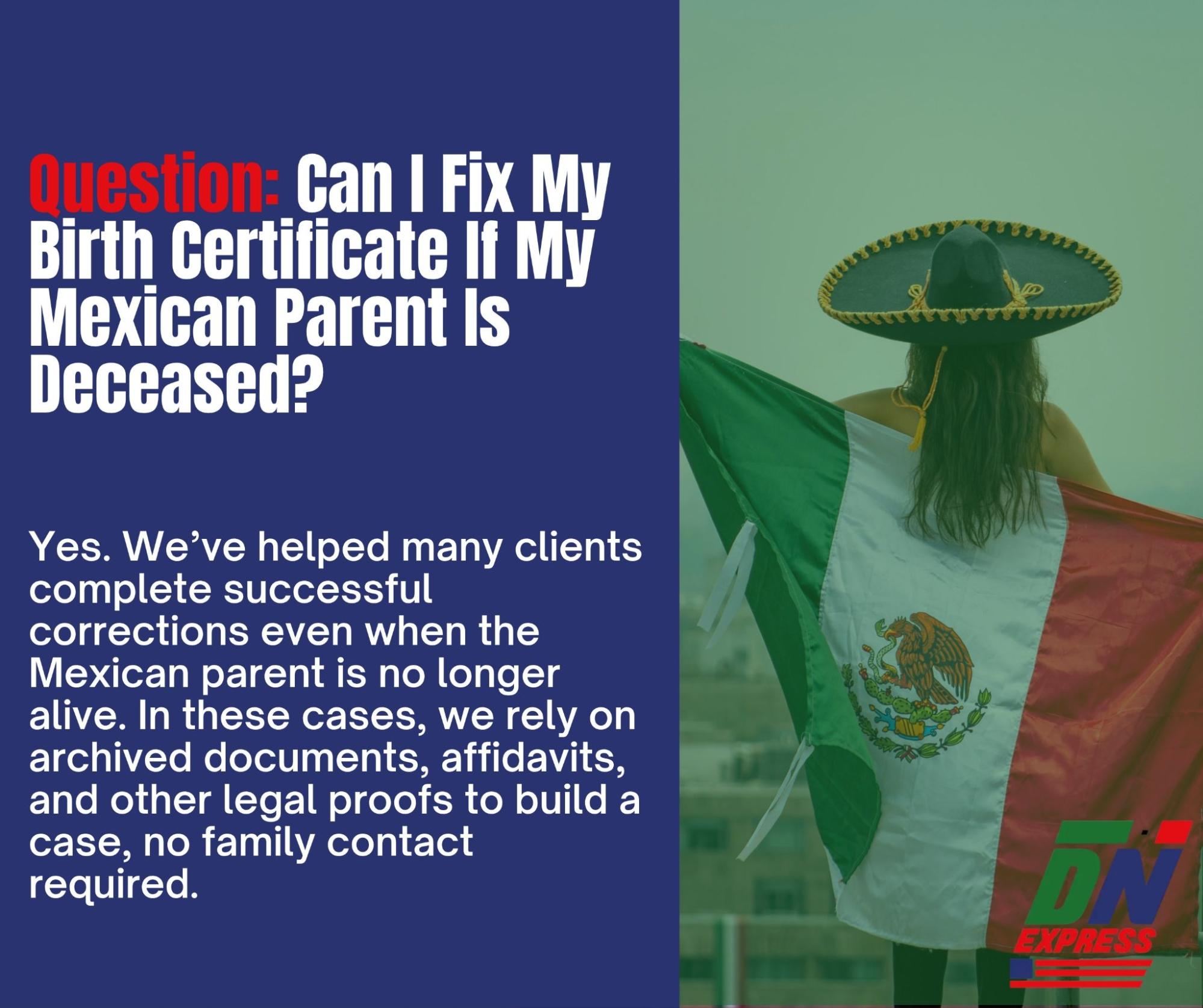 How To Correct A Mexican Birth Certificate | Four-Step Guide
